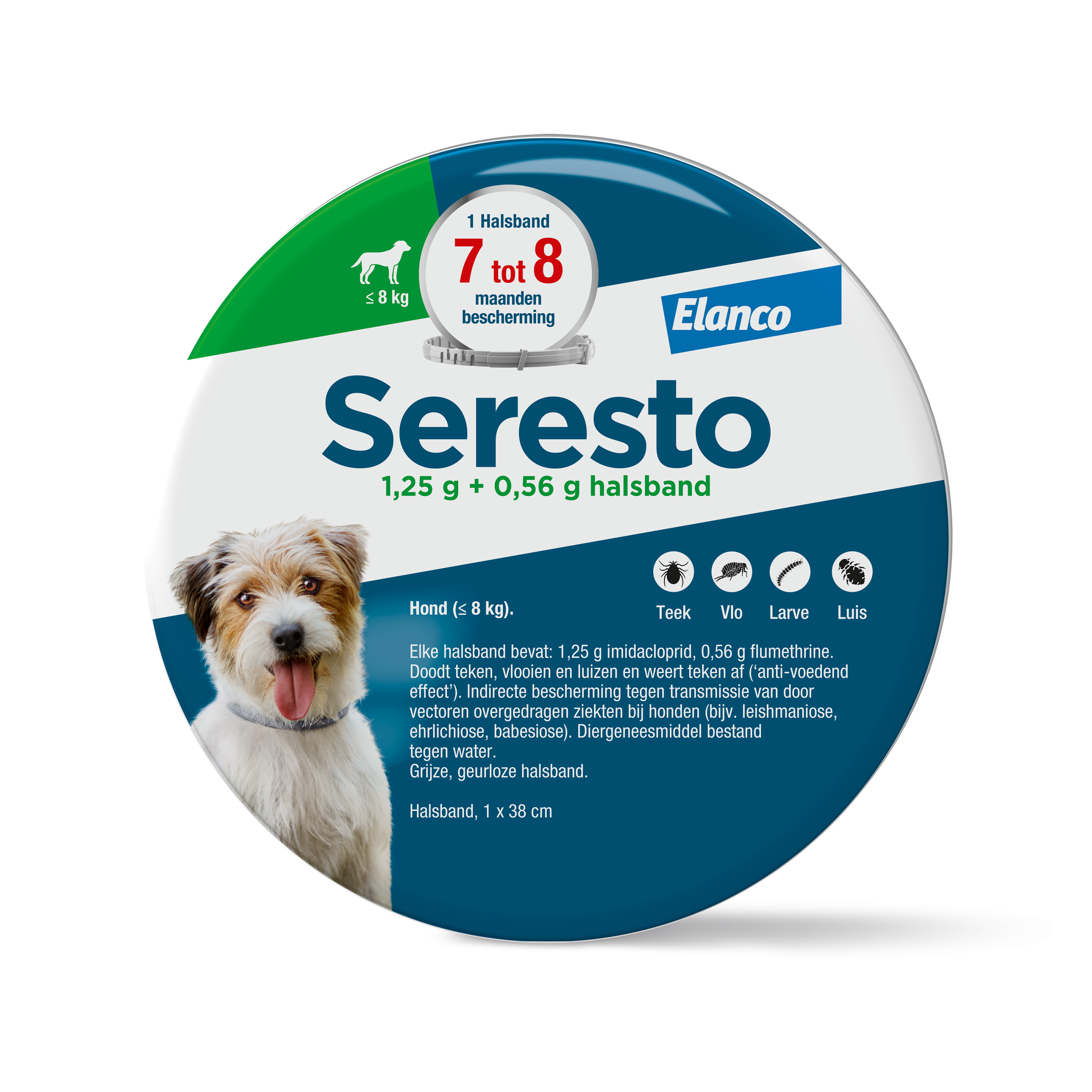 Seresto band hond klein 38cm (≤ 8kg) - AA-Vet Diergeneesmiddelen