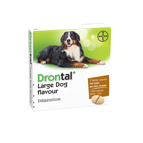 Drontal Plus 35 kg / Reg NL 10415 UDA / 2 tbl - AA-Vet Diergeneesmiddelen