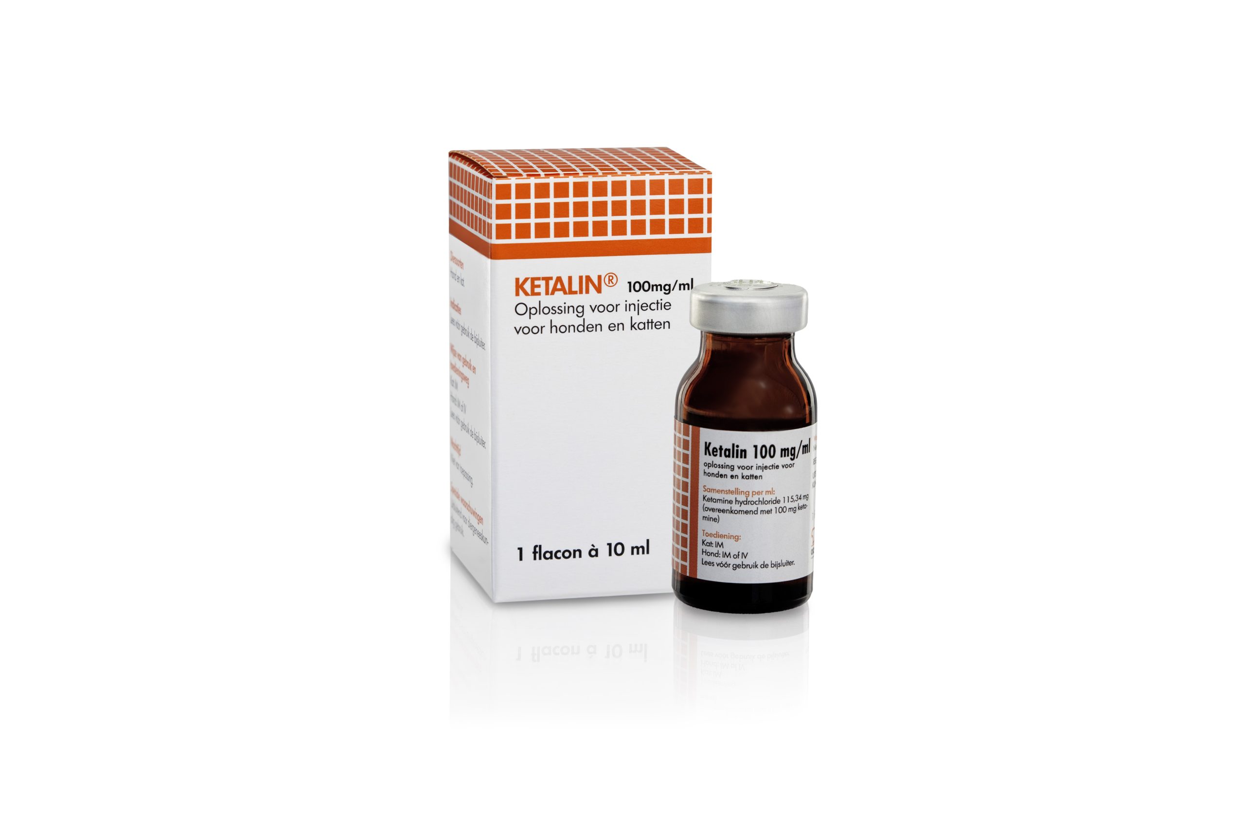 Ketalin 100 mg/ml / RegNL 9327 UDD / 10 ml - AA-Vet Diergeneesmiddelen