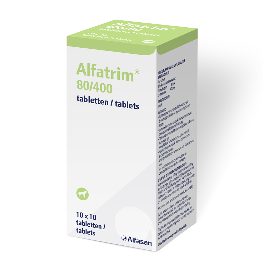 Alfatrim 80/400 / 100 tabletten - AA-Vet Diergeneesmiddelen