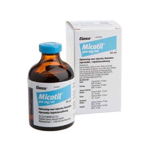 Micotil® 300 injectie / Reg NL 9448 UDD / 50 ml - AA-Vet Diergeneesmiddelen
