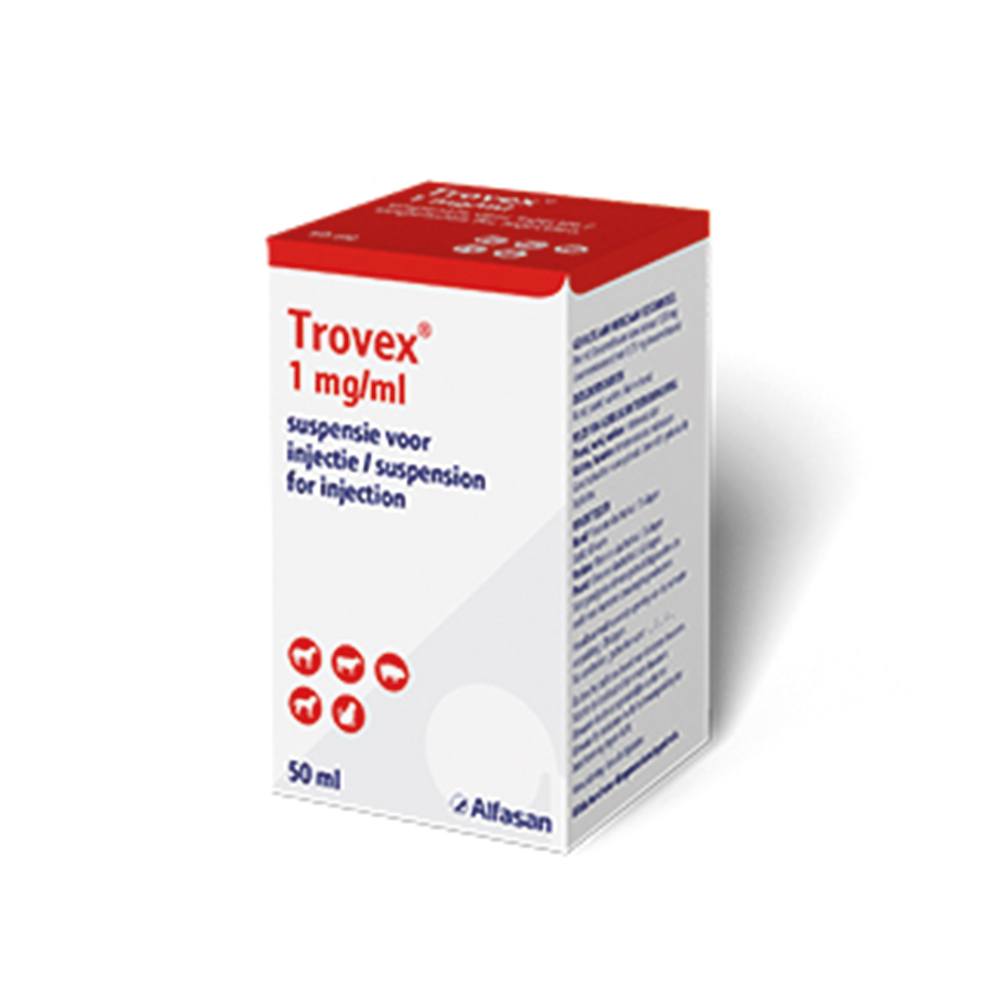 Trovex 1 mg/ml opl. inj. / 50 ml - AA-Vet Diergeneesmiddelen