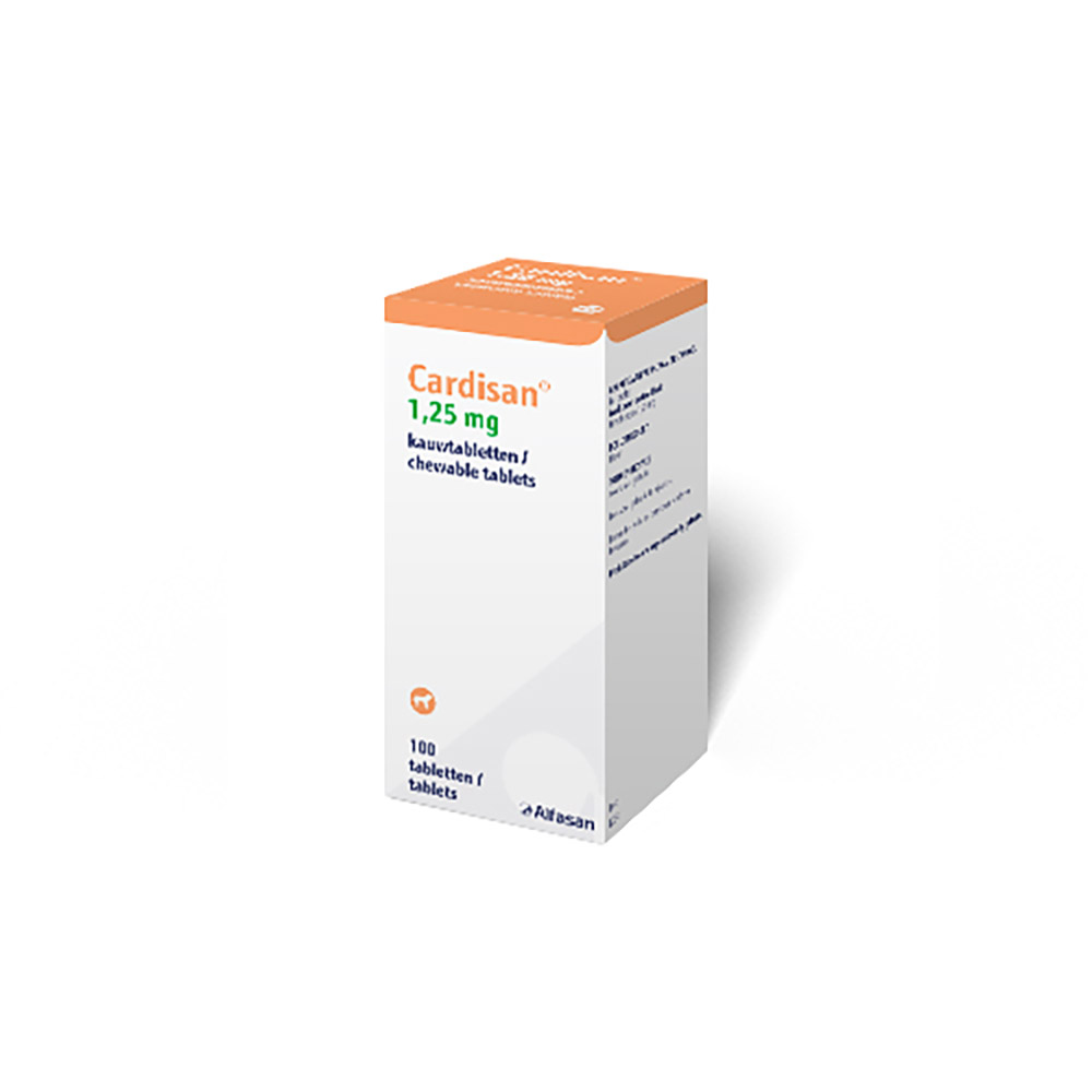 Cardisan 1,25 mg / 10x 10 tabletten - AA-Vet Diergeneesmiddelen