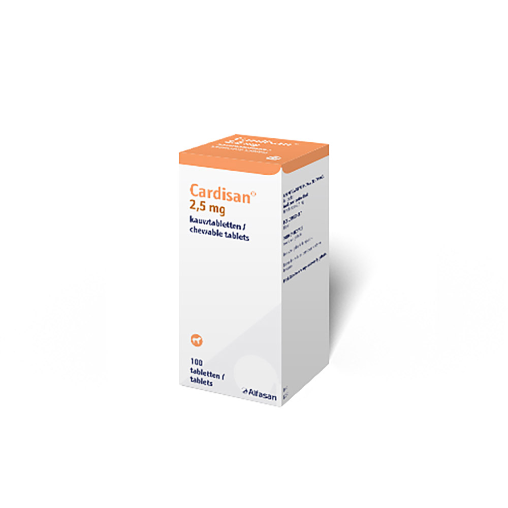 Cardisan 2,5mg / 10x10 tabletten - AA-Vet Diergeneesmiddelen