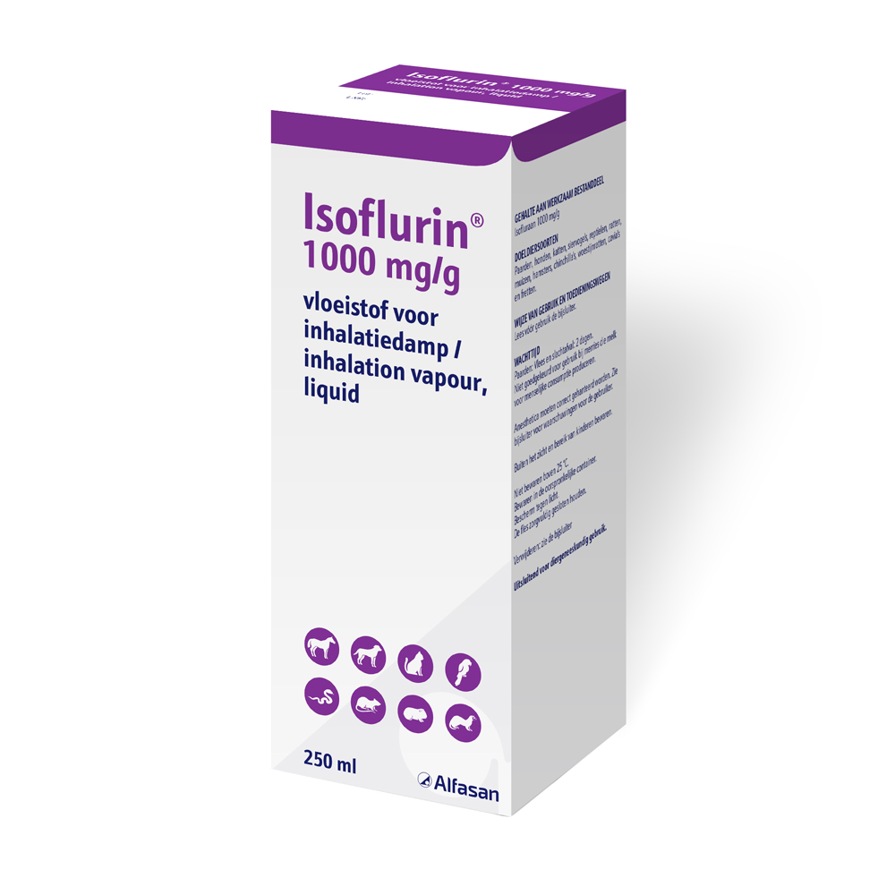 Isoflurin 1000 mg/g / 250 ml - AA-Vet Diergeneesmiddelen
