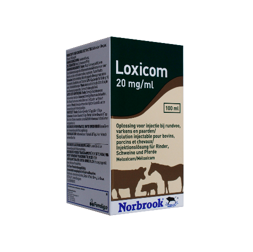 Loxicom Inj. 20mg/ml Voor rundvee, varkens en paarden / 100ml - AA-Vet ...