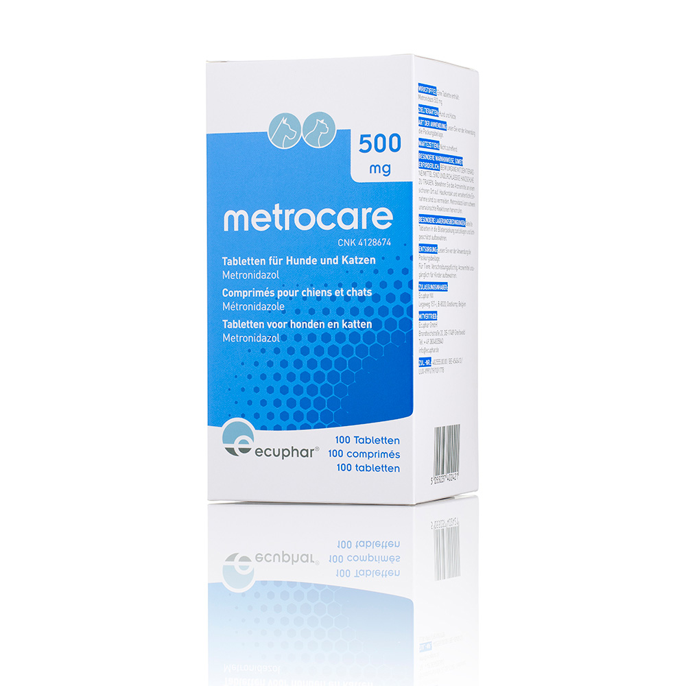 Metrocare 500 mg / Voor hond en kat / 100 tbl. - AA-Vet Diergeneesmiddelen